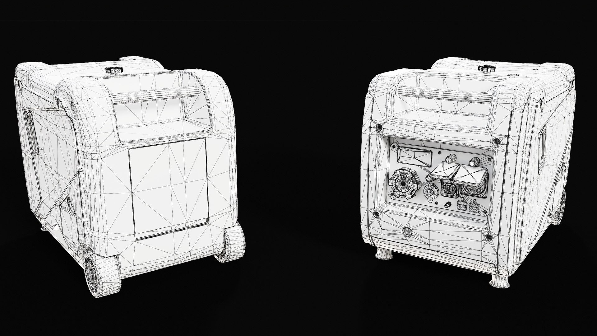 3D Model Generic Portable Generator - PBR Game Ready - TurboSquid 2135078