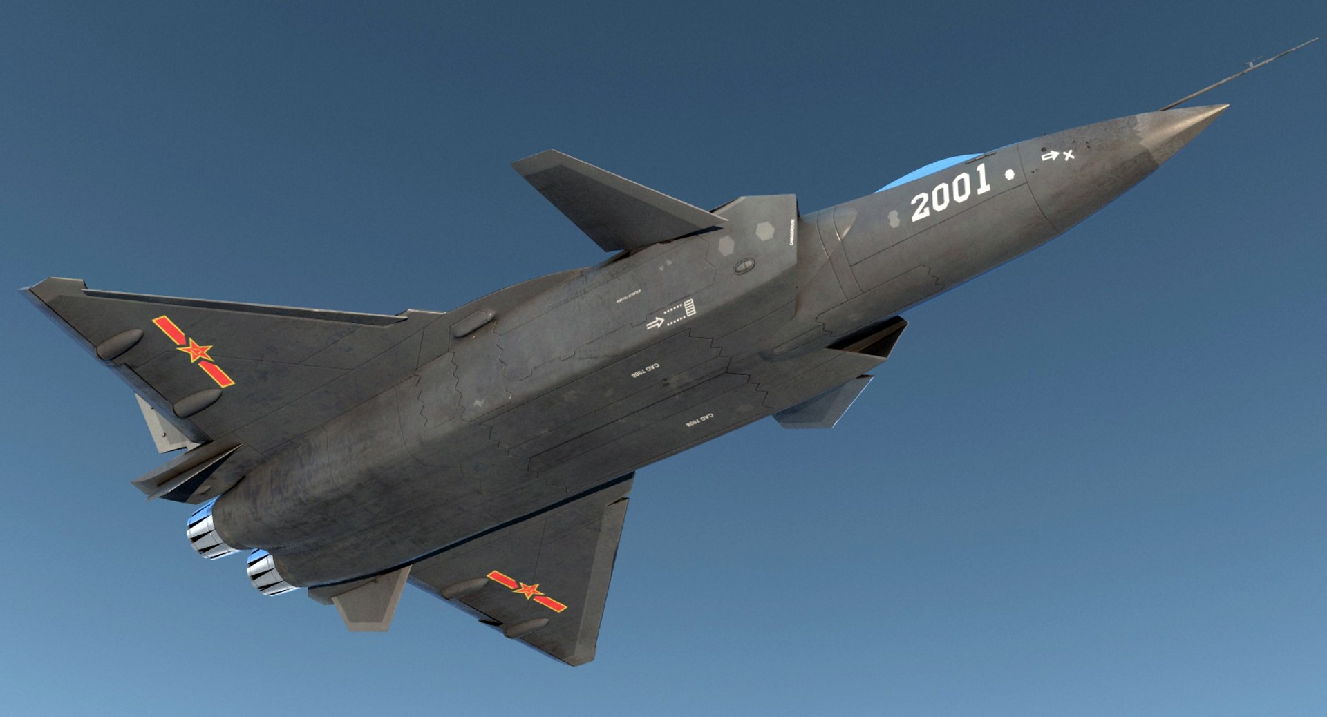 Stealth Chengdu J-20 Rigged 3D Model - TurboSquid 1203348