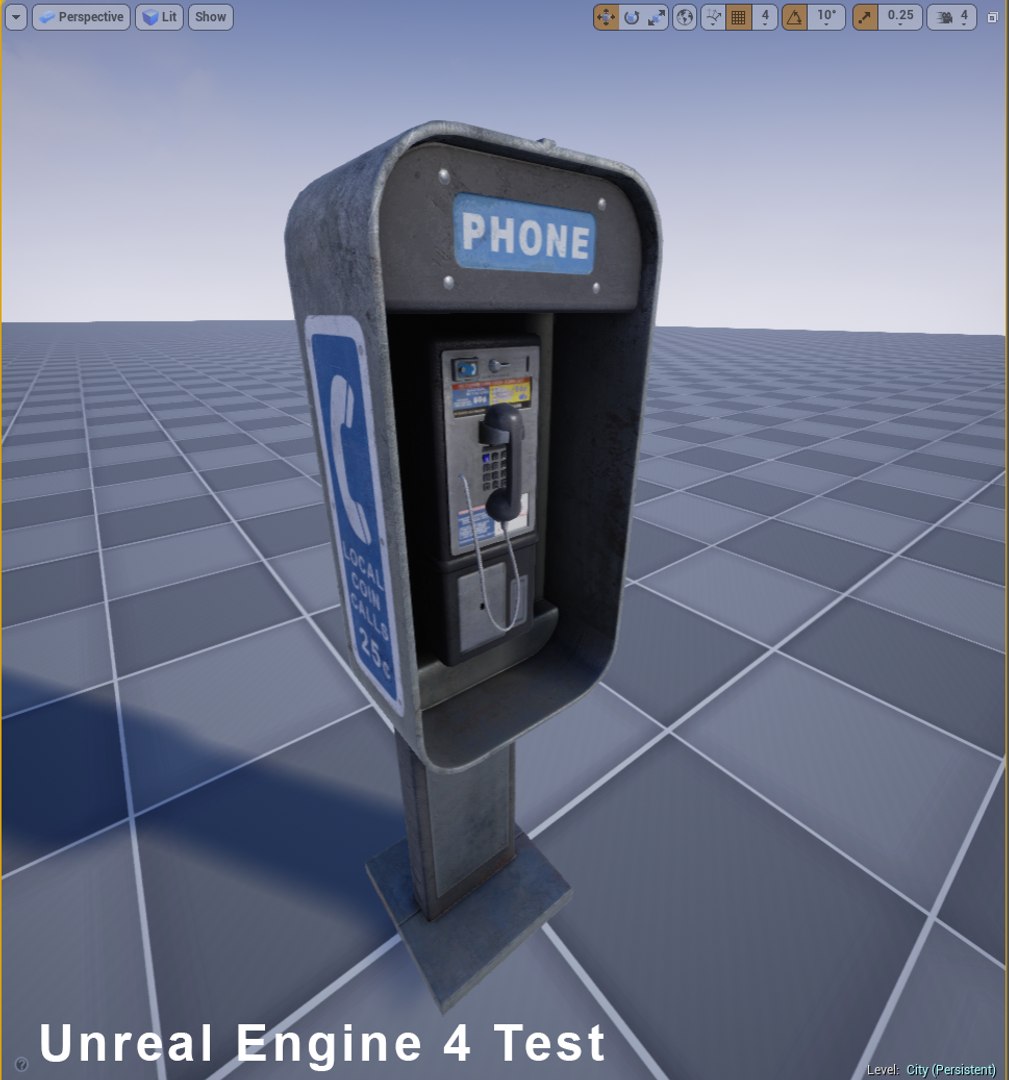 Pay Phone 3d Model
