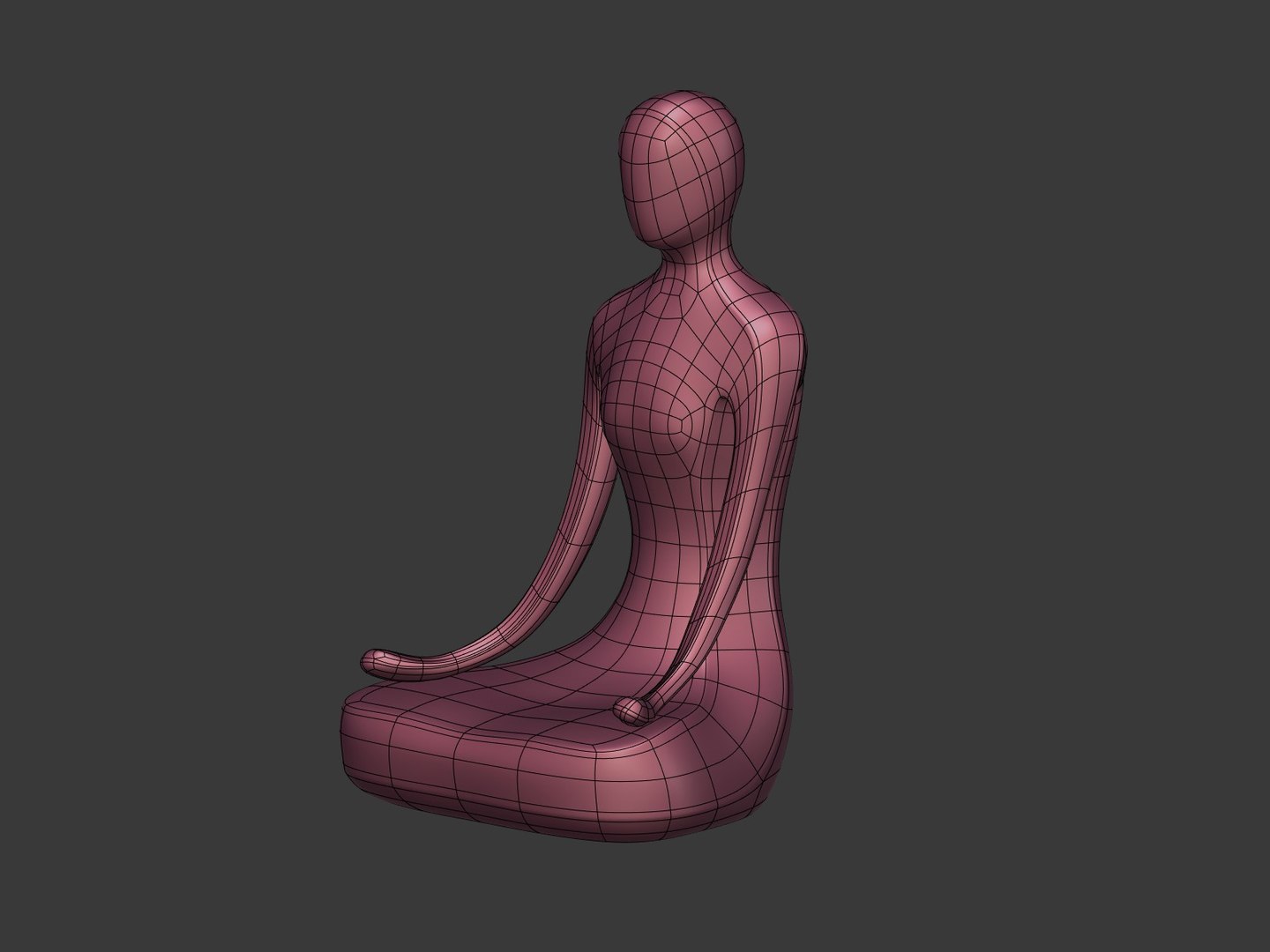 Abstract Meditation Statue 3D - TurboSquid 1314981
