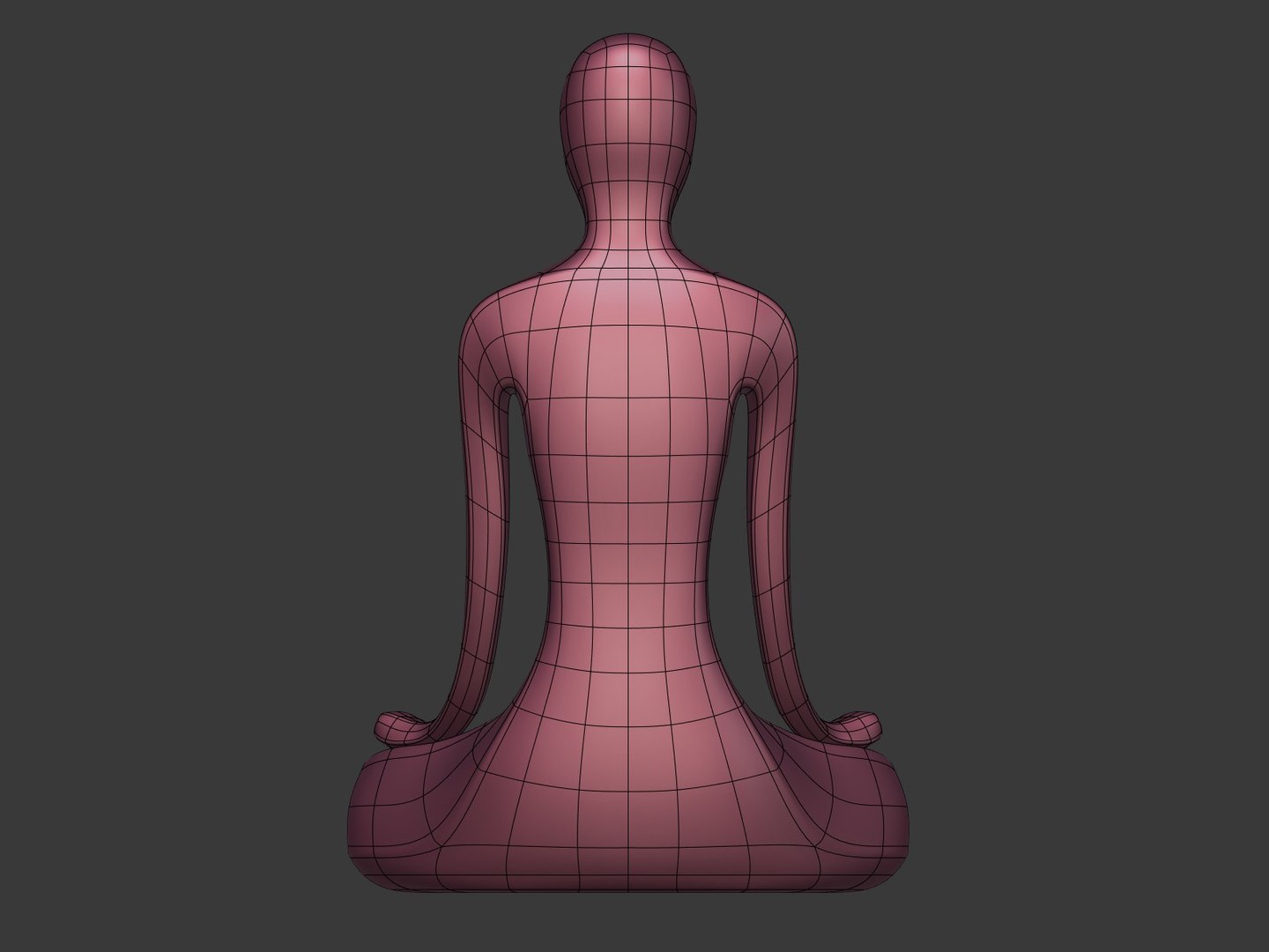 Abstract Meditation Statue 3D - TurboSquid 1314981