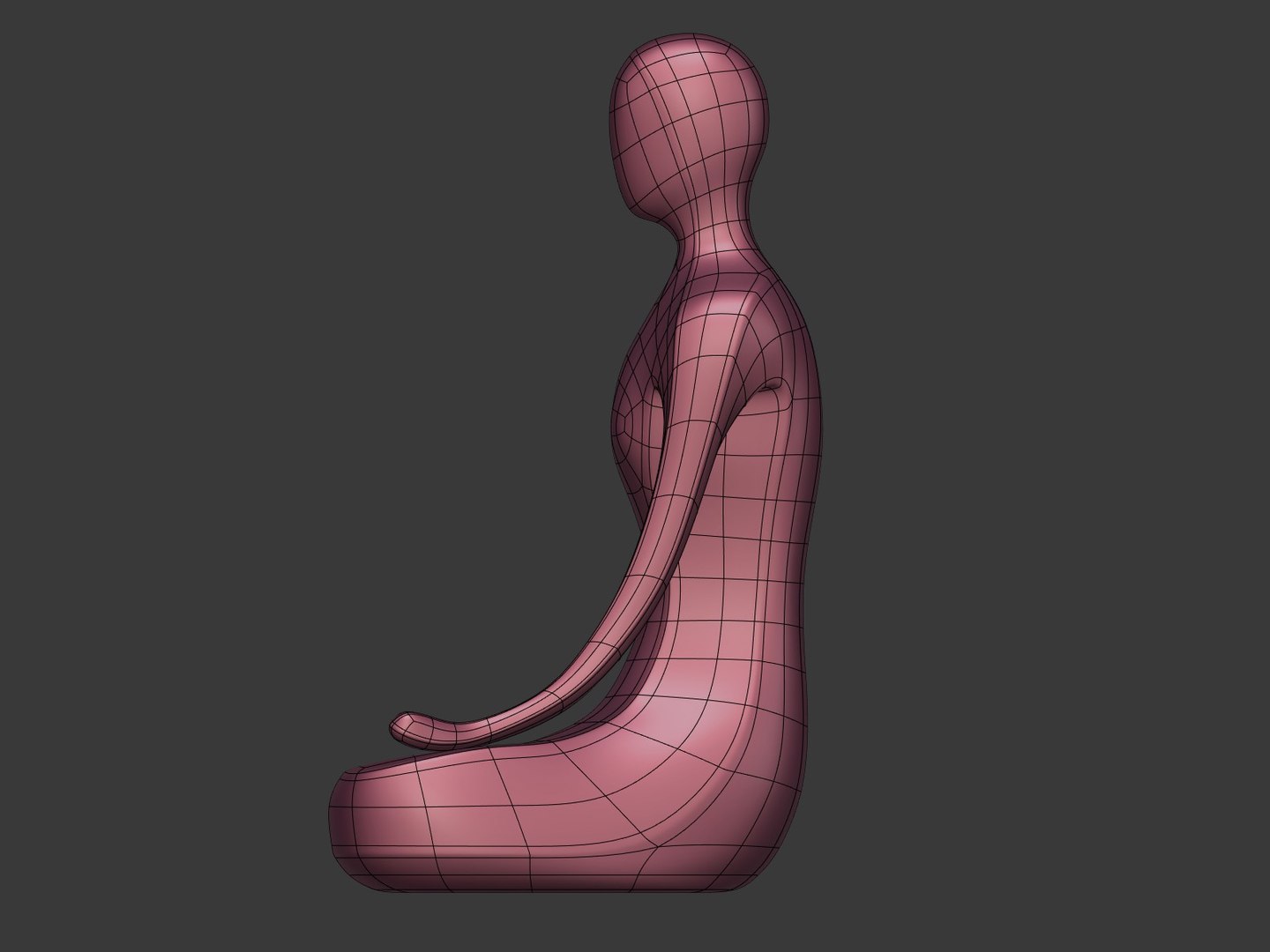 Abstract Meditation Statue 3D - TurboSquid 1314981