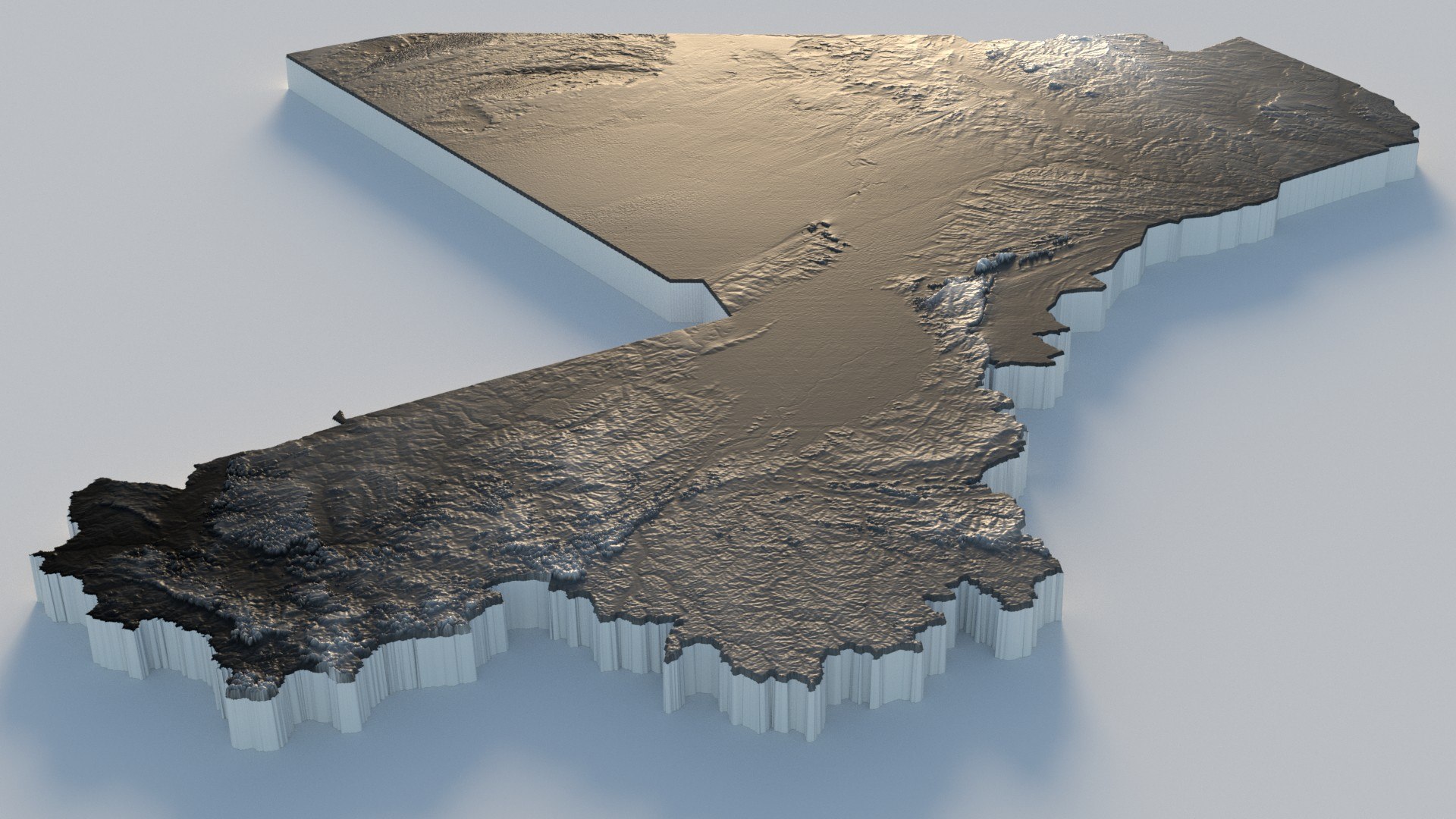 3D Mali Terrain Map Model - TurboSquid 2336526