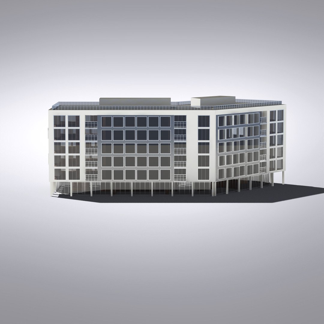 Modern Generic Building 3d Max