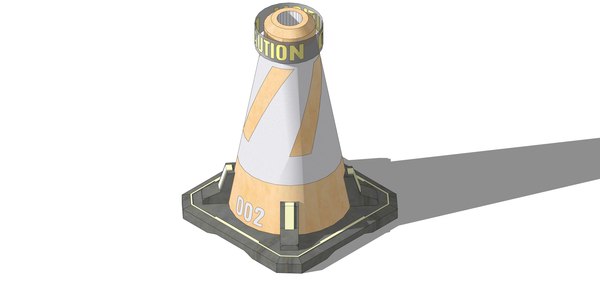 Sci-fi Traffic Cone 002 model - TurboSquid 1971687