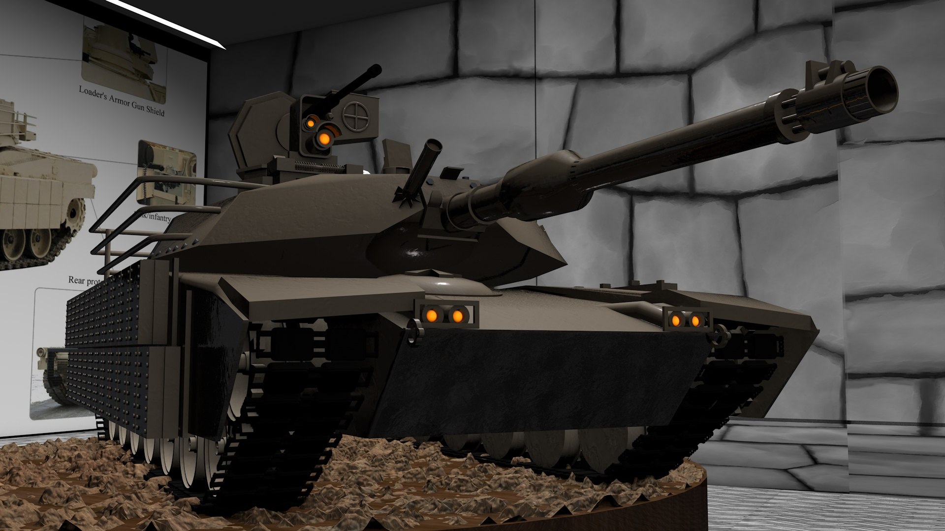 3D Tank M1 Abrams - TurboSquid 2376425