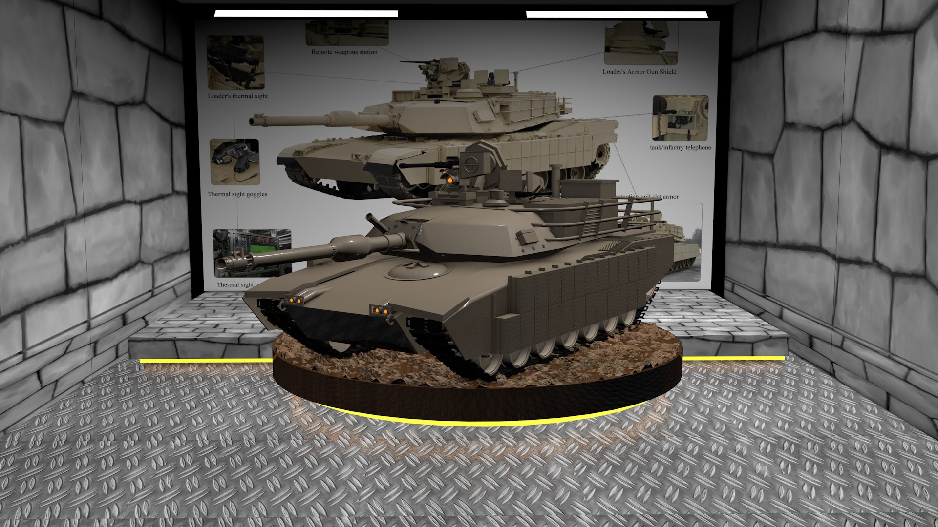 3D Tank M1 Abrams - TurboSquid 2376425