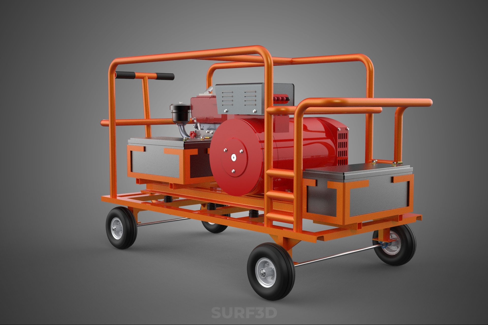 대형 모바일 파워뱅크 비상용 디젤 발전기 세트 3D 모델 - TurboSquid 2506345