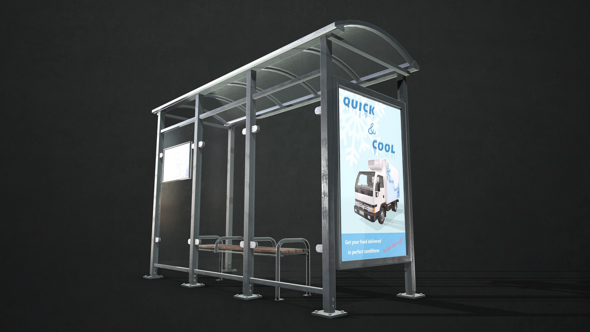 Bus Stop 3D Model - TurboSquid 1695346