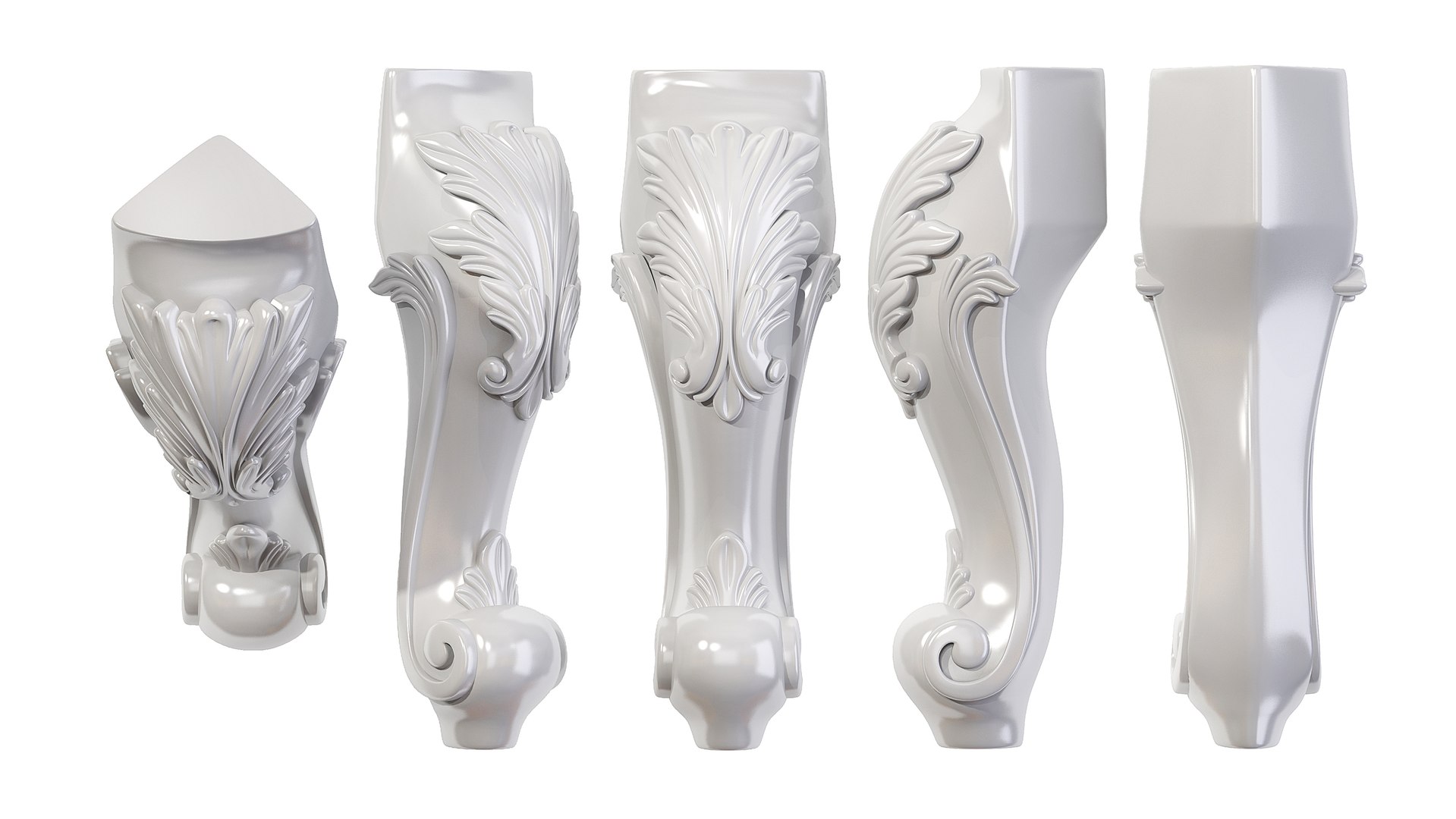 Classic leg 031 3D model - TurboSquid 1953554