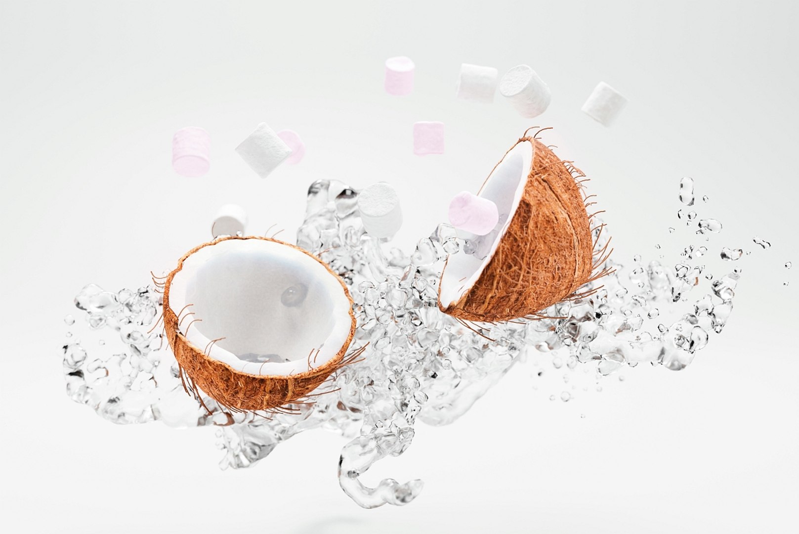 3D Model Coconut Water Splashes - TurboSquid 1521199