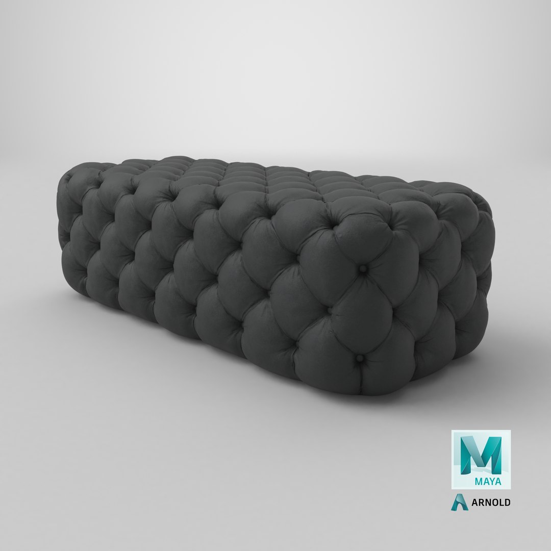 3D Model Kaylee Jumbo Ottoman - TurboSquid 2325749