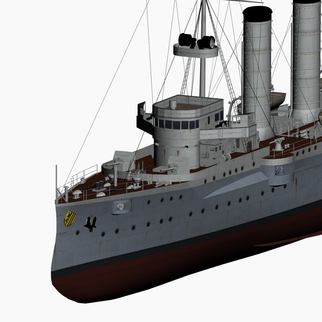 sms dresden cruiser imperial 3d max