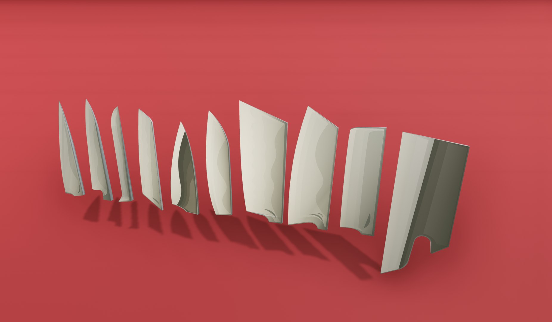 Knife Hit Assets 3D Model - TurboSquid 1449597