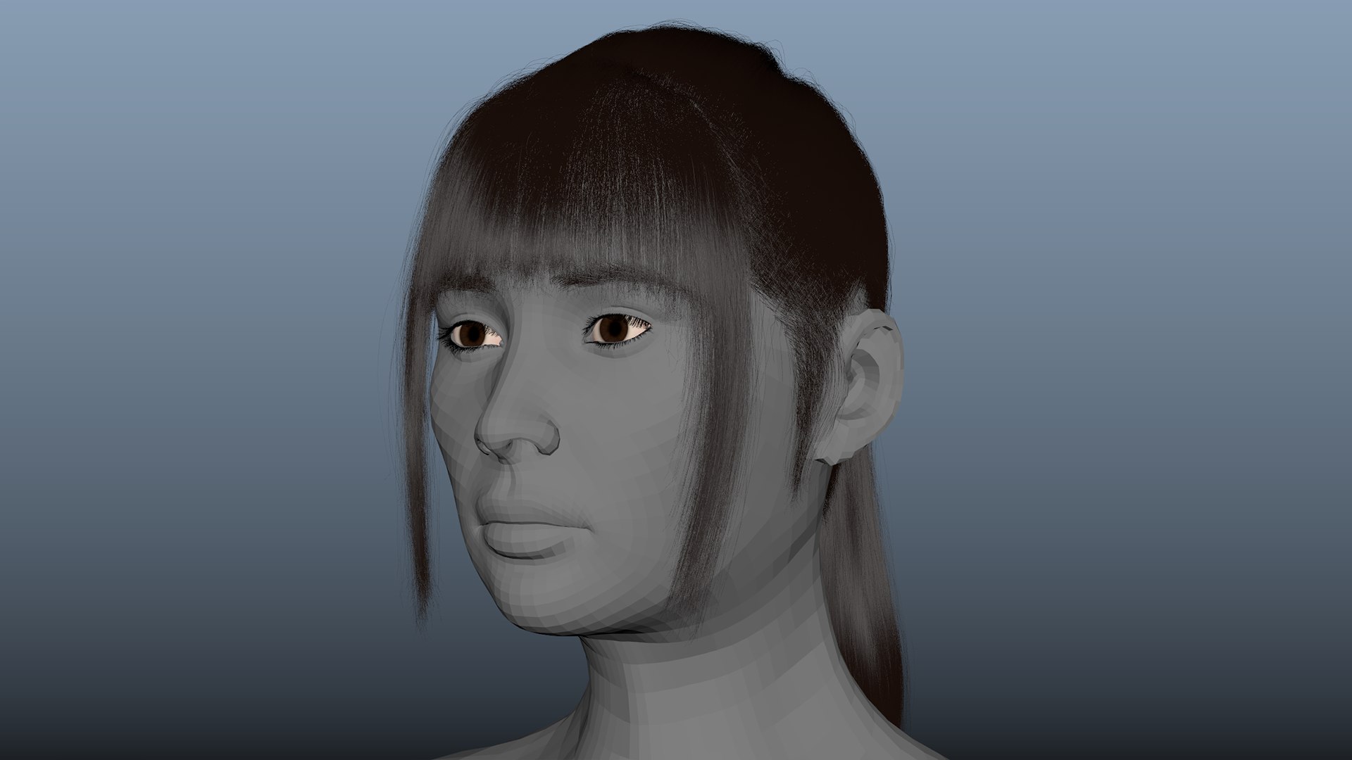 Female Character Rig Head Face 3D Model - TurboSquid 1584031