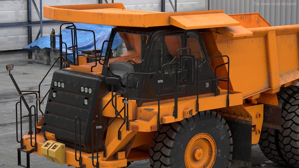 Off Highway Dump Truck Dirty Rigged 3D model - TurboSquid 1859421
