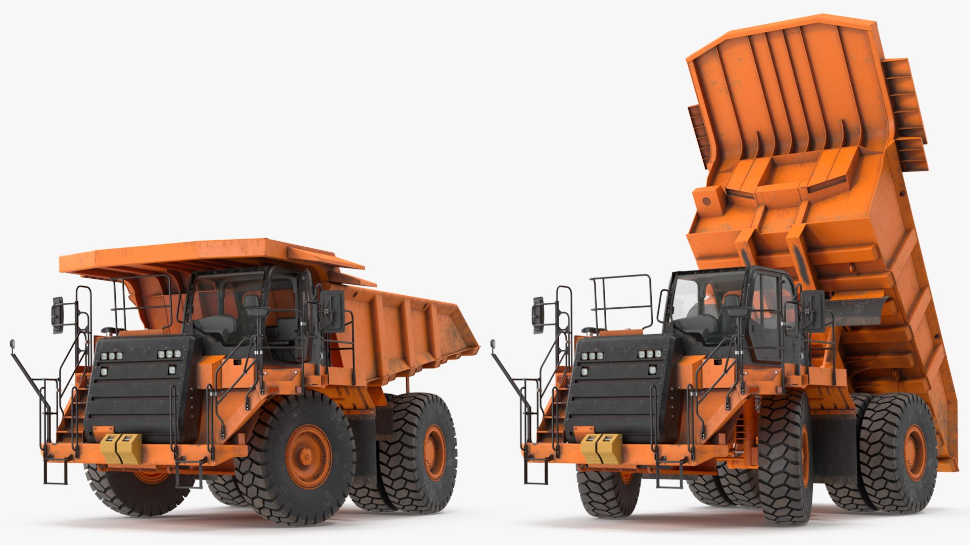 Off Highway Dump Truck Dirty Rigged 3D Model - TurboSquid 1859421