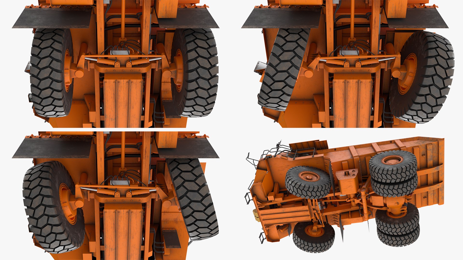 Off Highway Dump Truck Dirty Rigged 3D Model - TurboSquid 1859421