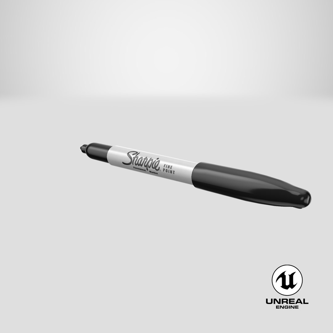Standard Sharpie Marker - 3D Model - TurboSquid 1312499