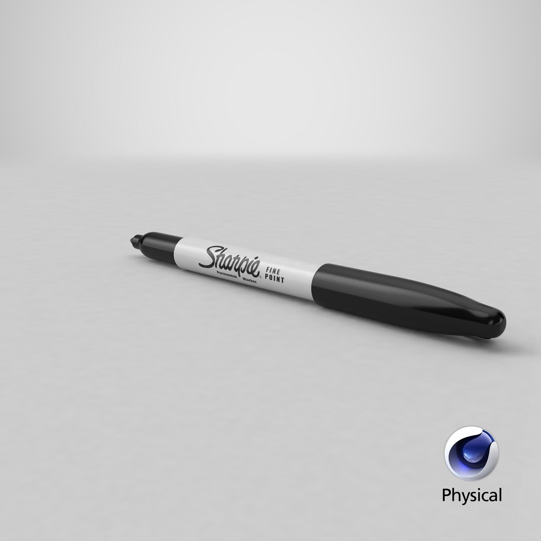 Standard Sharpie Marker - 3D Model - TurboSquid 1312499