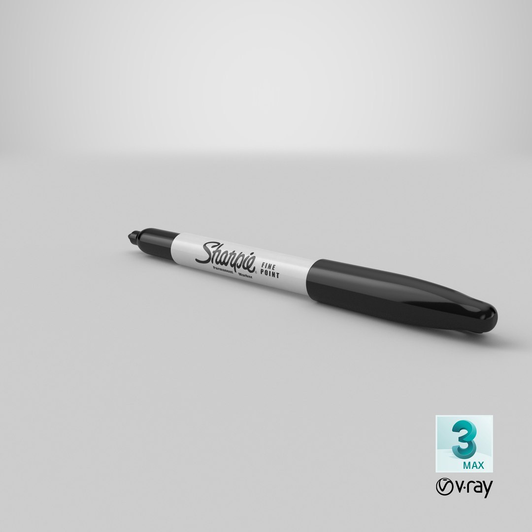 Standard Sharpie Marker - 3D Model - TurboSquid 1312499