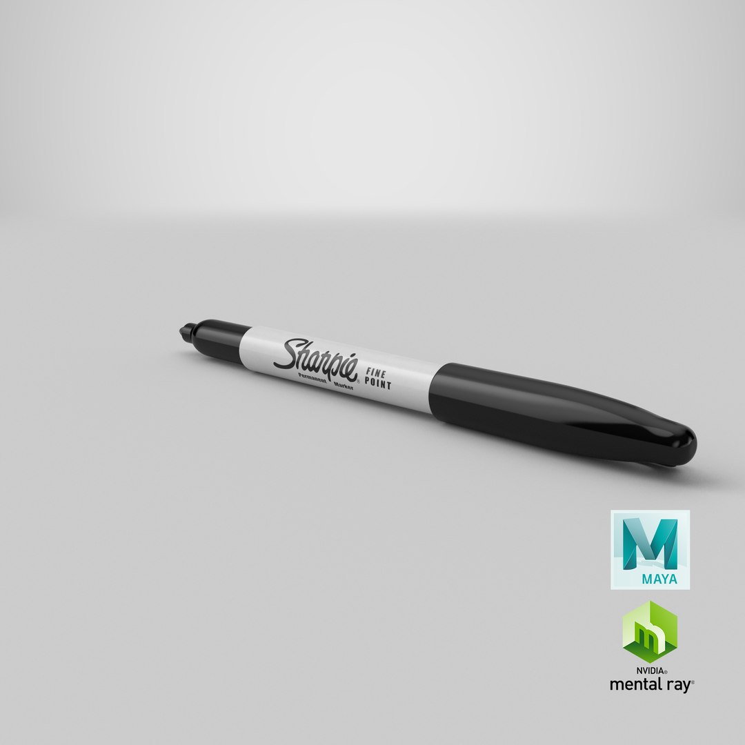 Standard Sharpie Marker - 3D Model - TurboSquid 1312499