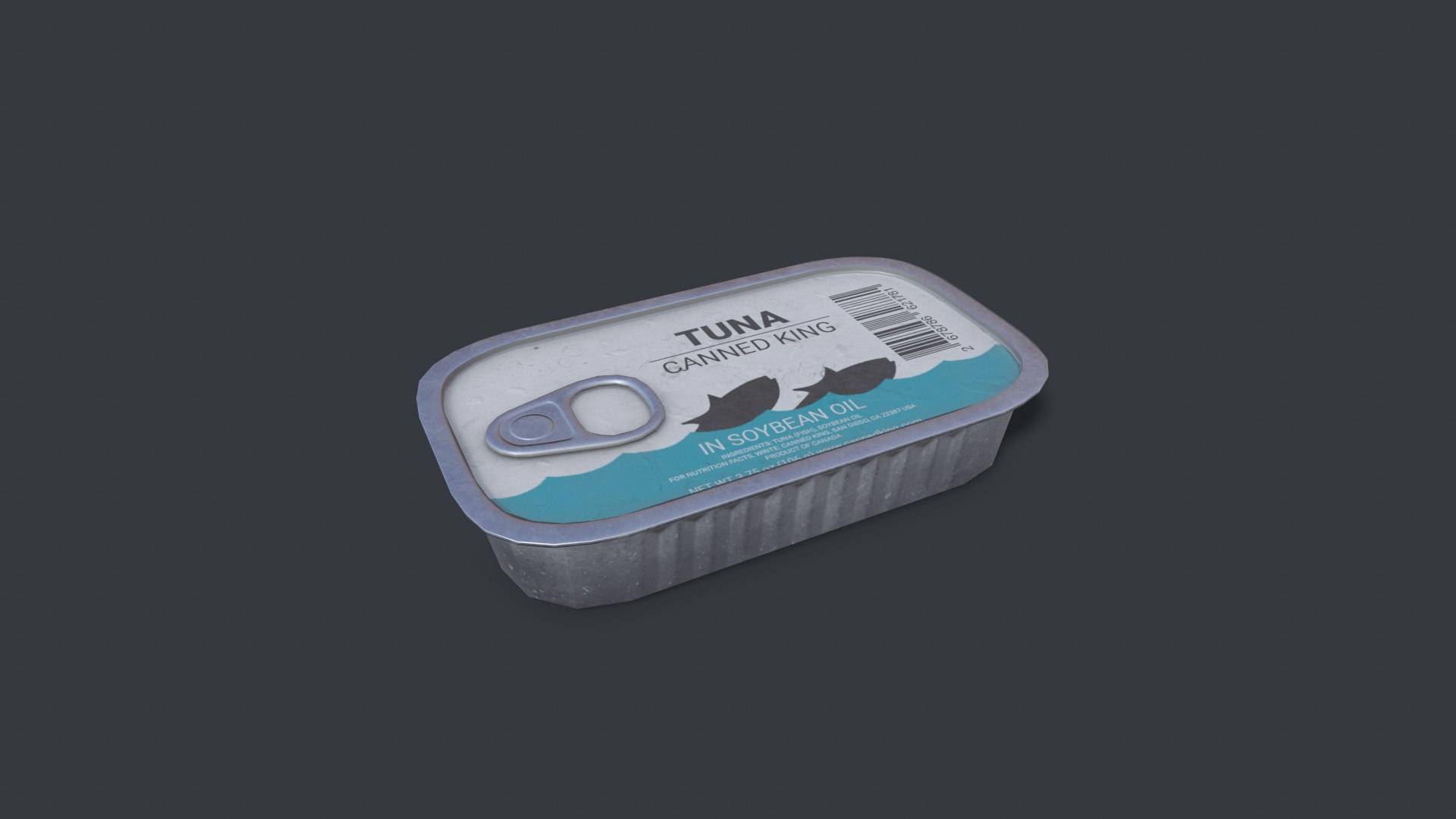 3D Model Aluminum Can Tuna - TurboSquid 1727087