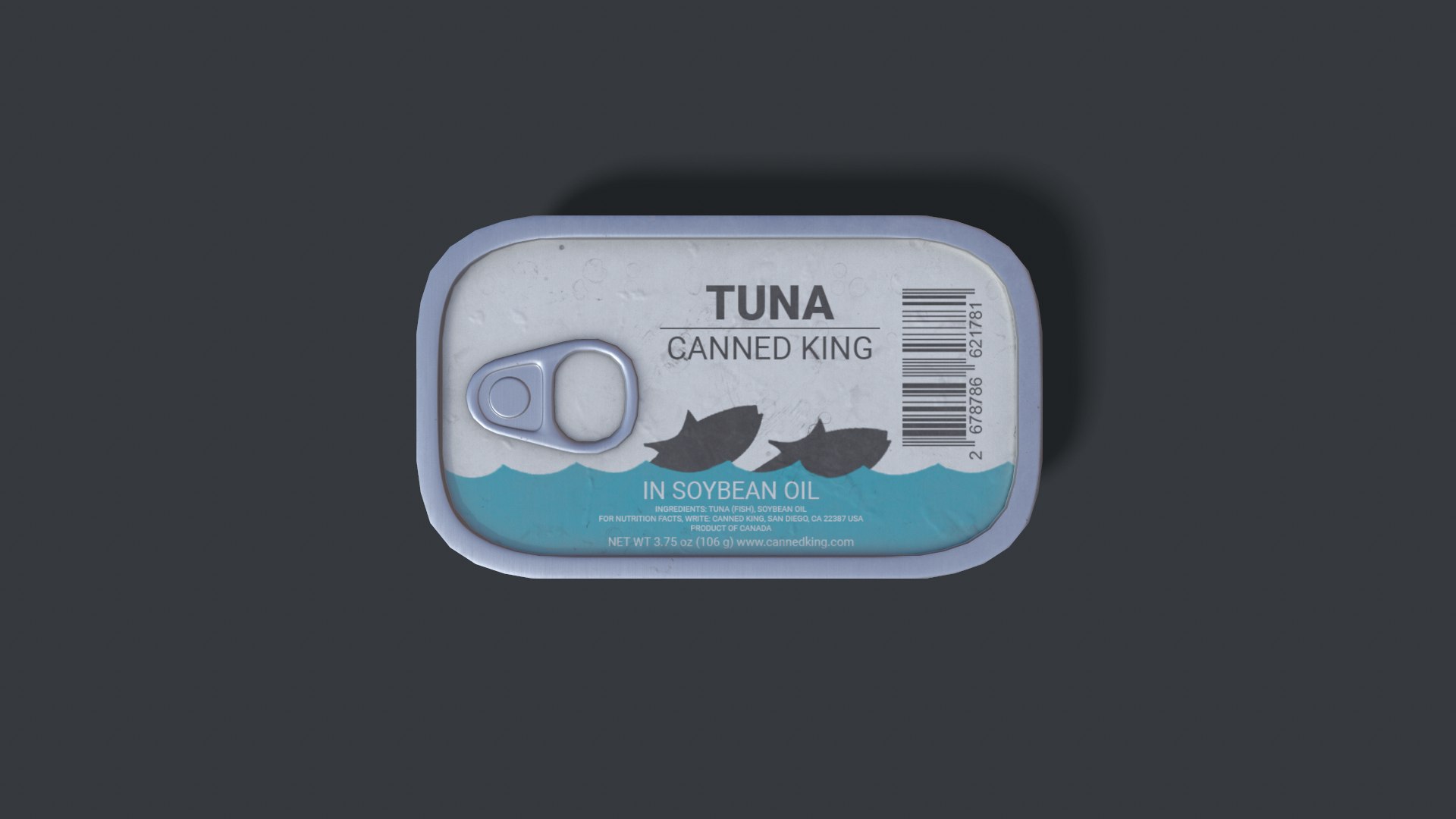 3D Model Aluminum Can Tuna - TurboSquid 1727087