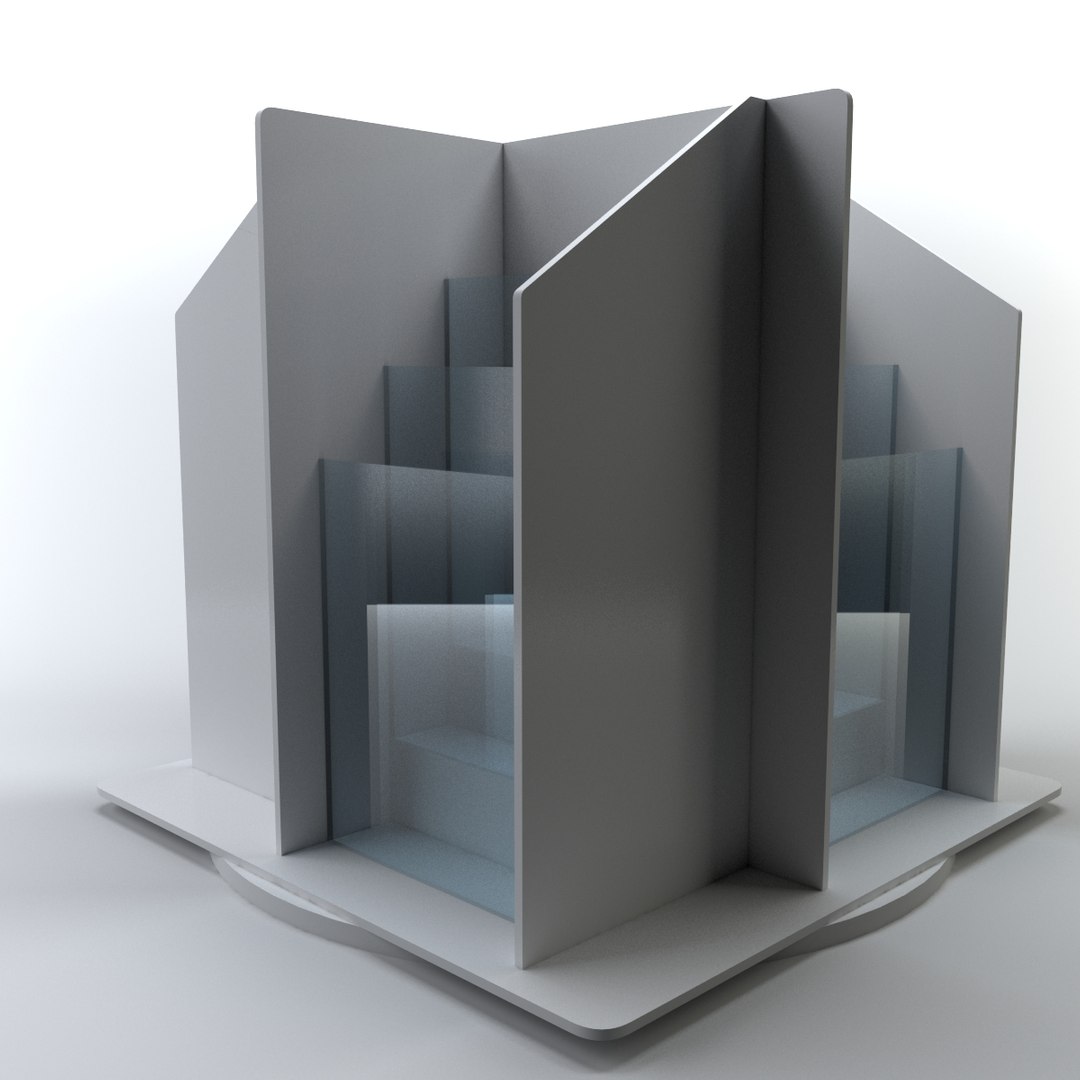 Brochure Folder Display Stand 3D - TurboSquid 1248855