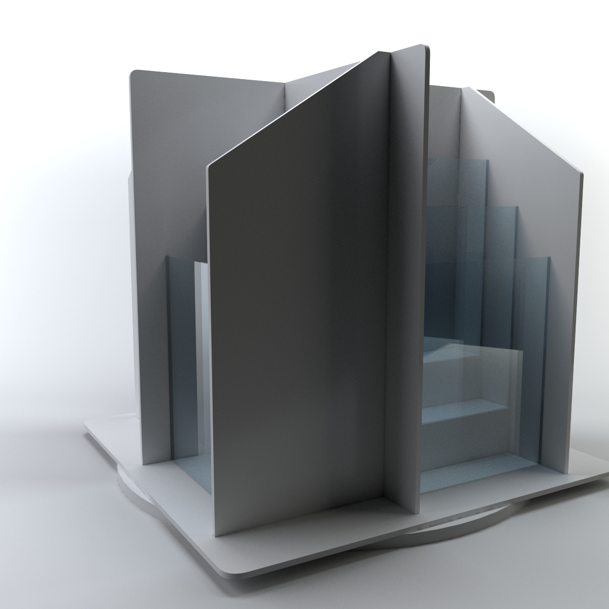 Brochure folder display stand 3D - TurboSquid 1248855