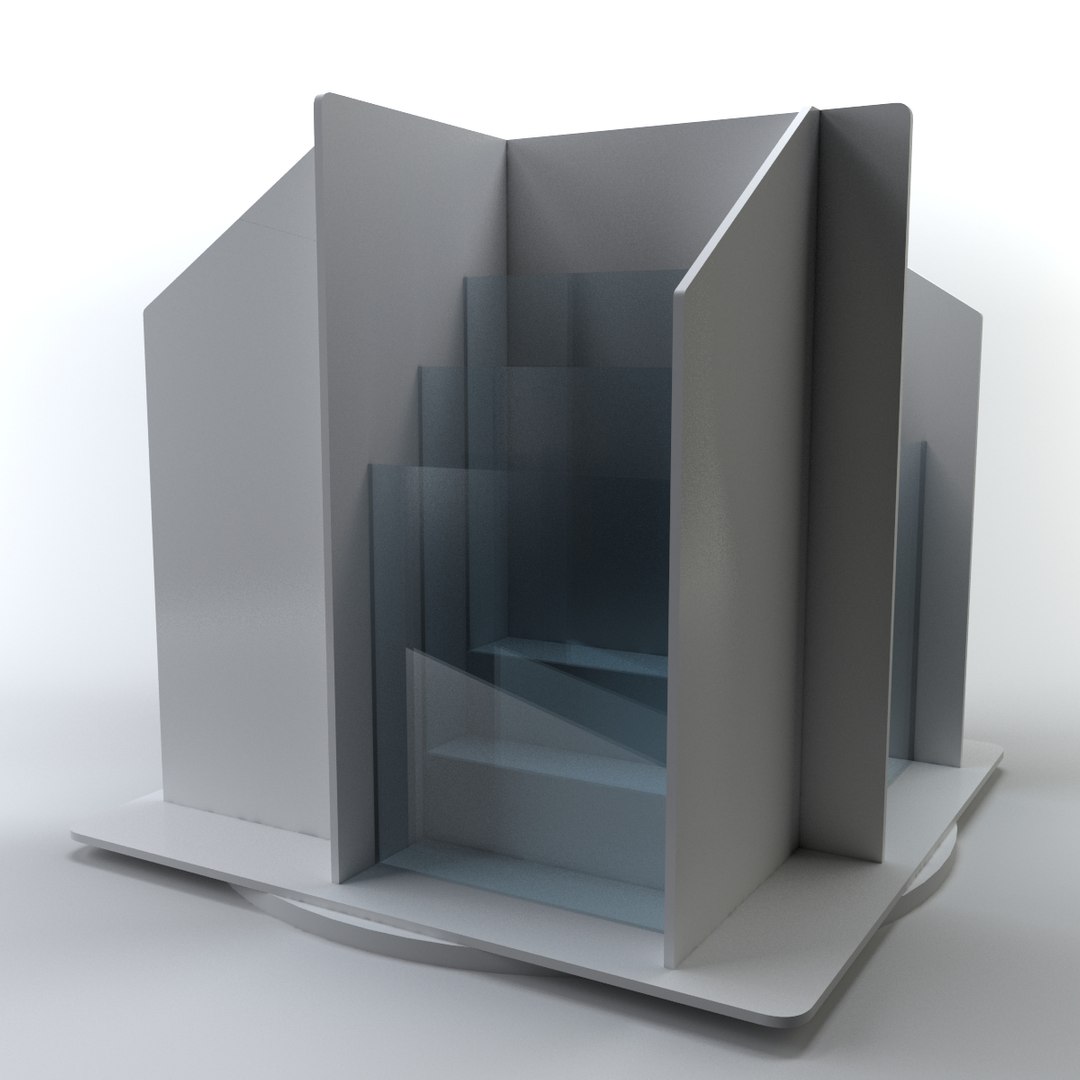 Brochure Folder Display Stand 3D - TurboSquid 1248855