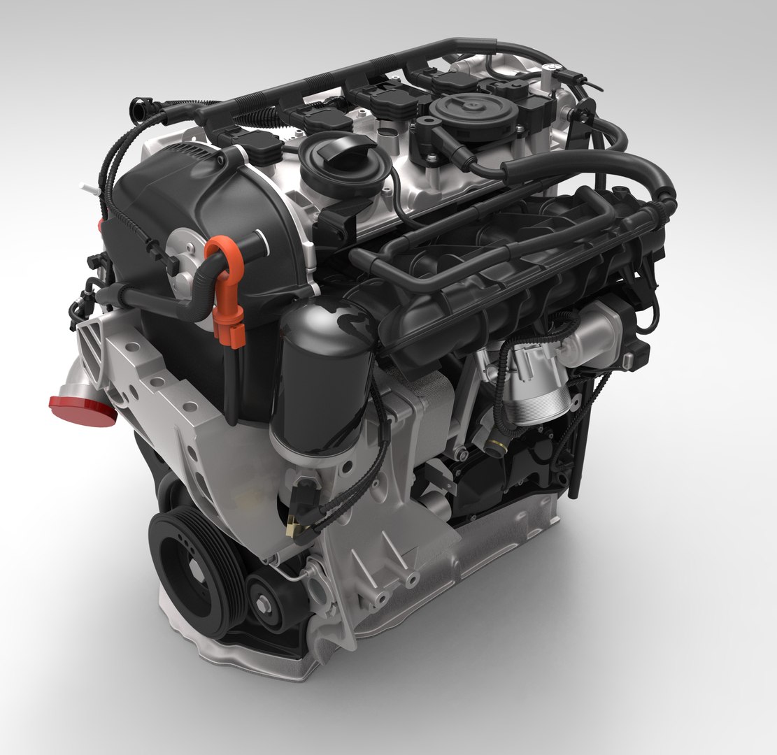 Engine Volkswagen New Magotan 3d Model