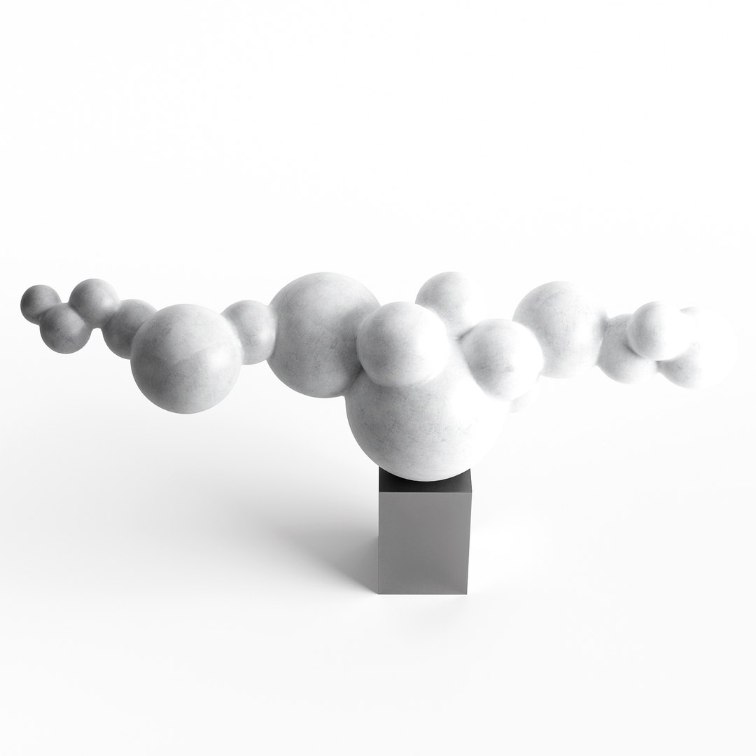 Modern Decorative Abstract Cloud Art Sculpture 01 3D model - TurboSquid ...