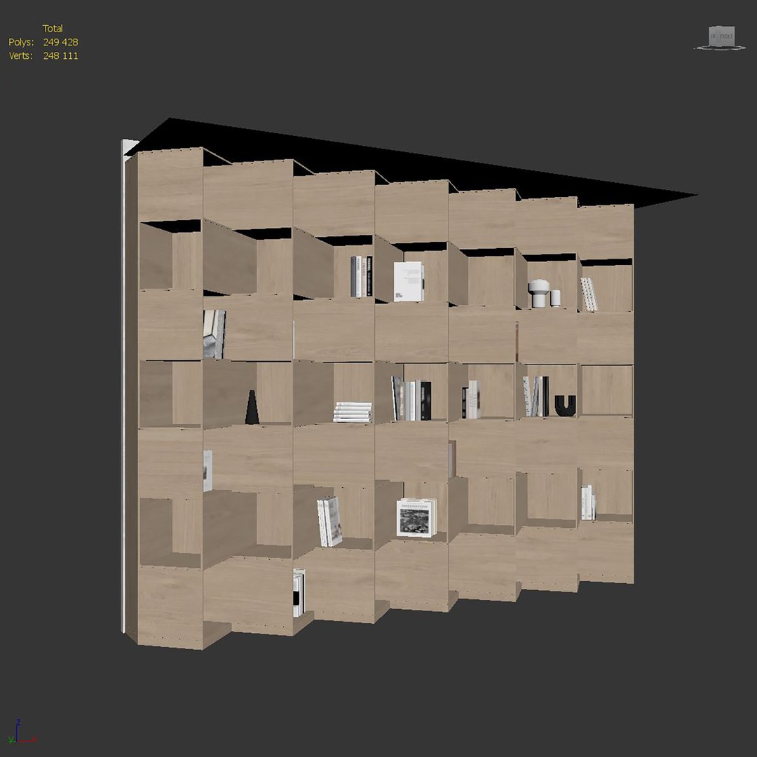 Bookcase set 04 3D model - TurboSquid 2049794