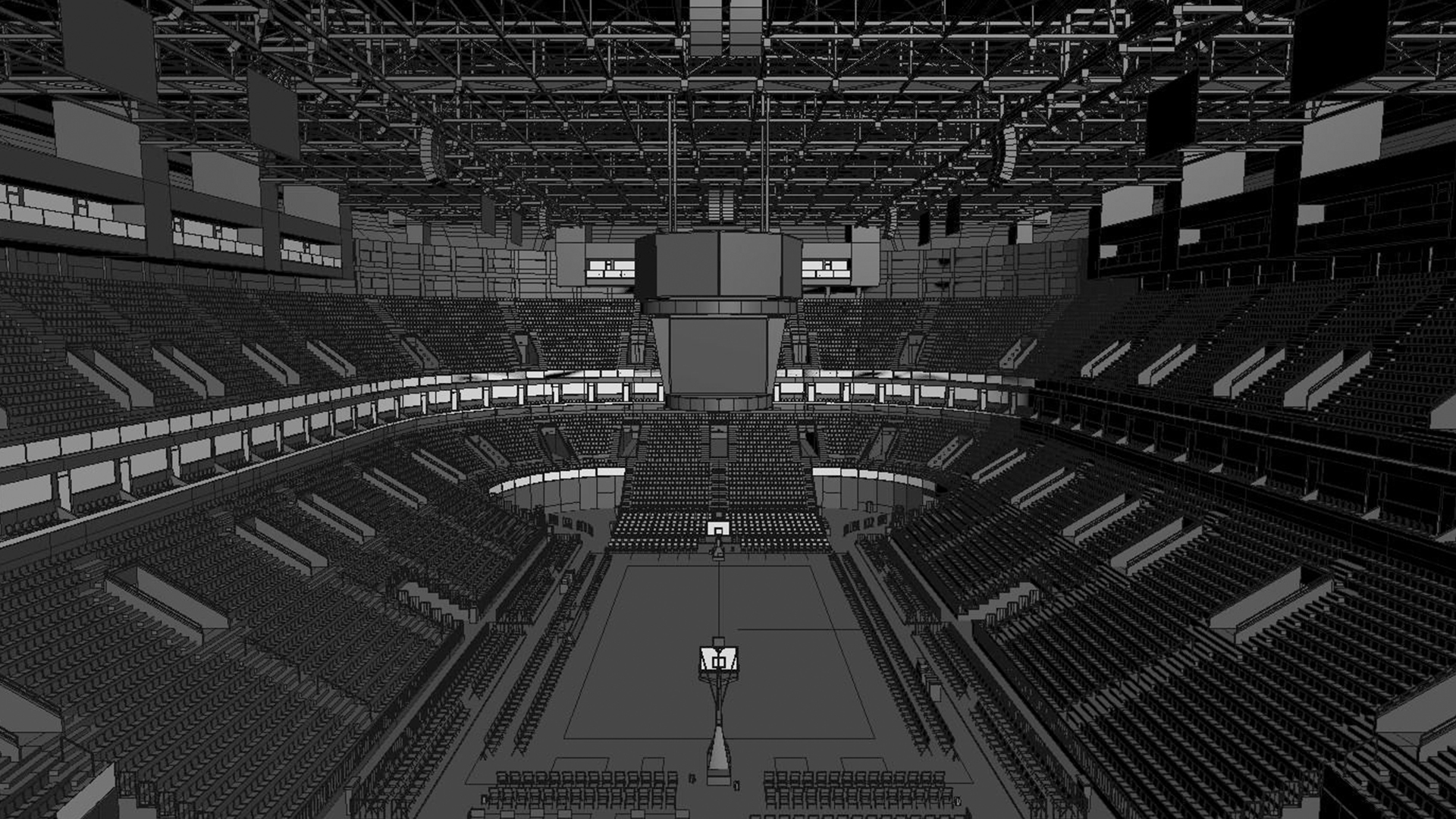 Basketball arena ball court model - TurboSquid 1711552