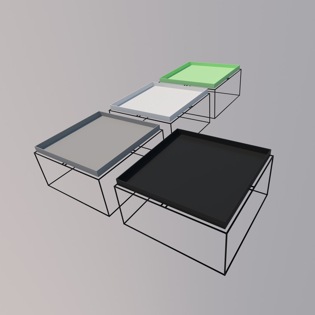 Tray Table 3d Model
