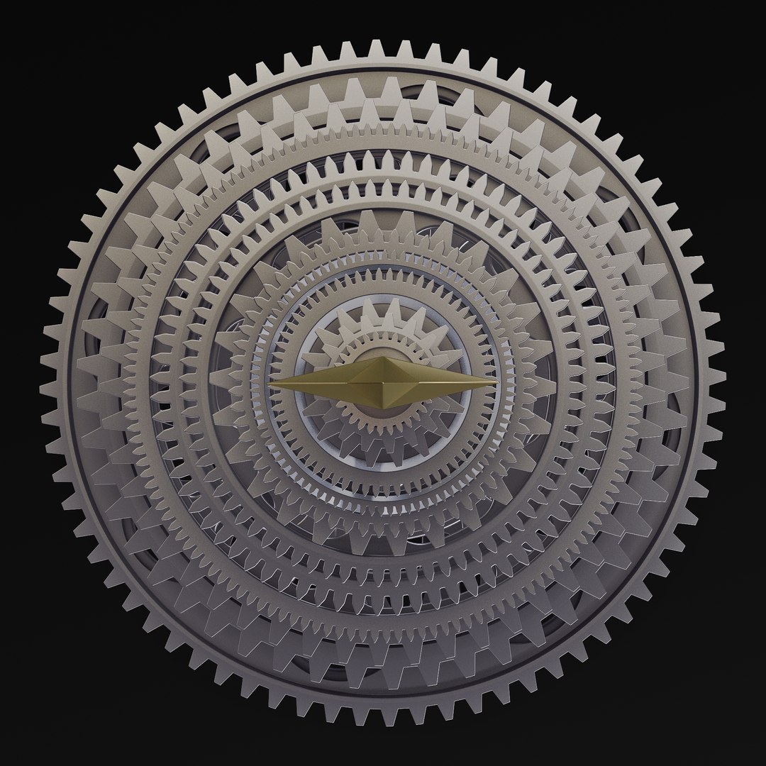 Stylized Gear Christmas Tree 3D Model - TurboSquid 1658903
