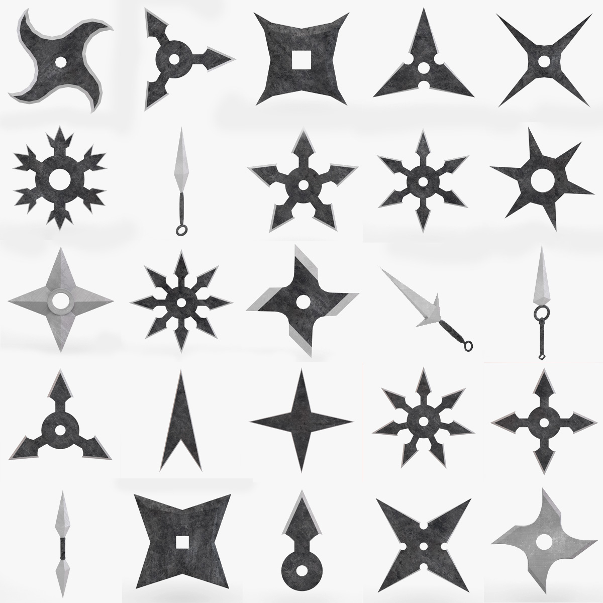 Shuriken Wurfsterne 3D-Modell - TurboSquid 1431954