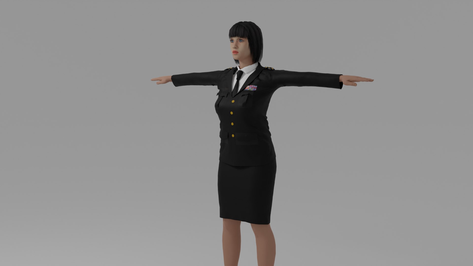 3D General Woman - TurboSquid 2041922