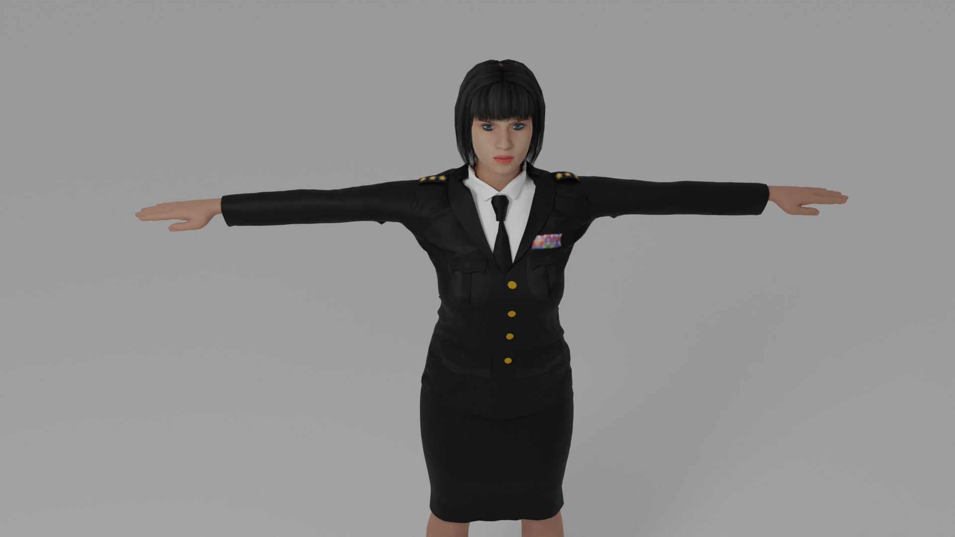 3D General Woman - TurboSquid 2041922