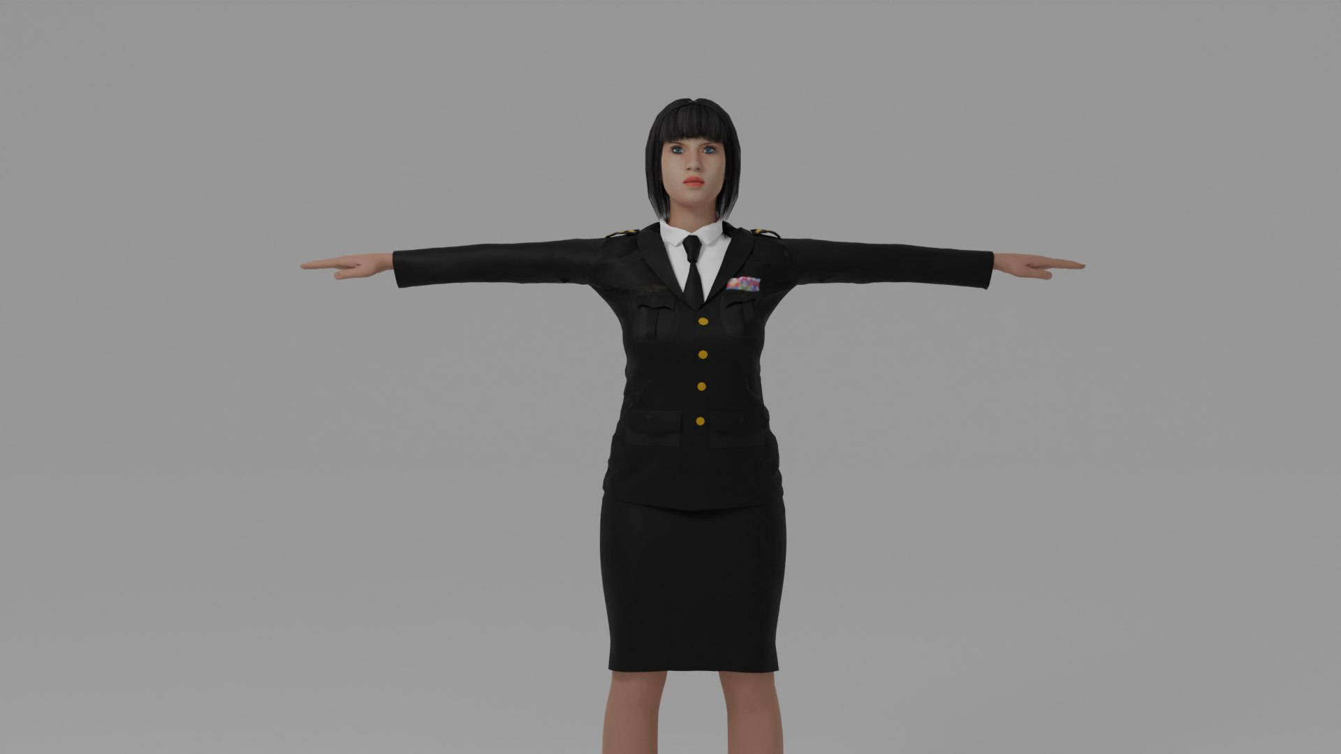 3D General Woman - TurboSquid 2041922