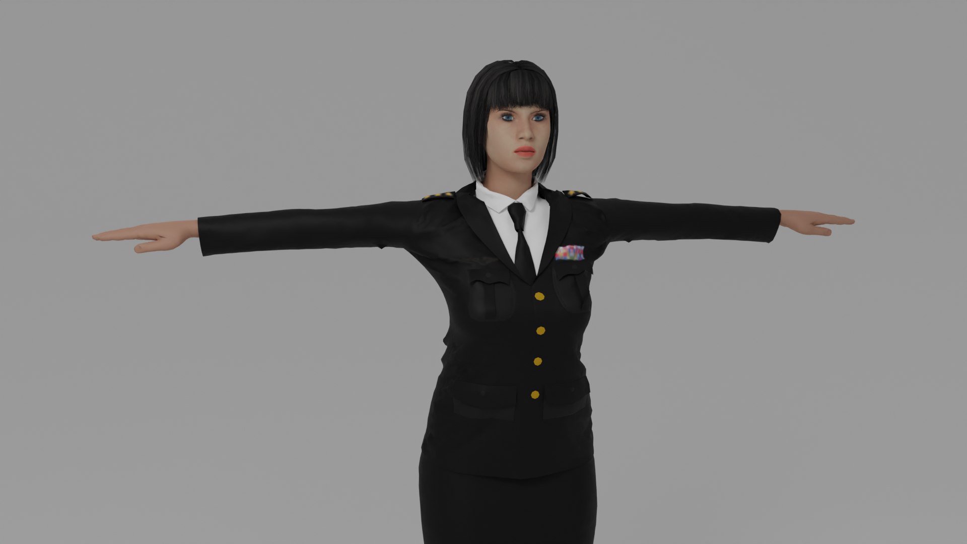 3D General Woman - TurboSquid 2041922