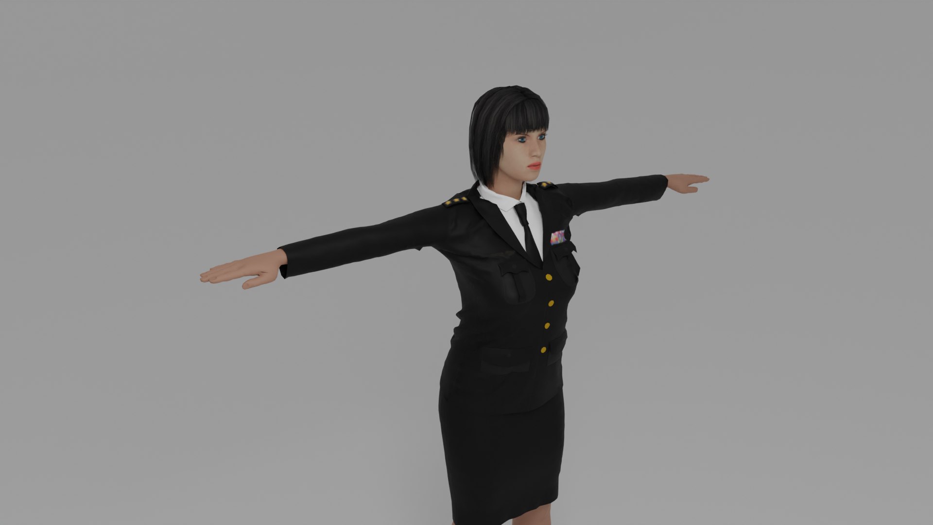 3D General Woman - TurboSquid 2041922