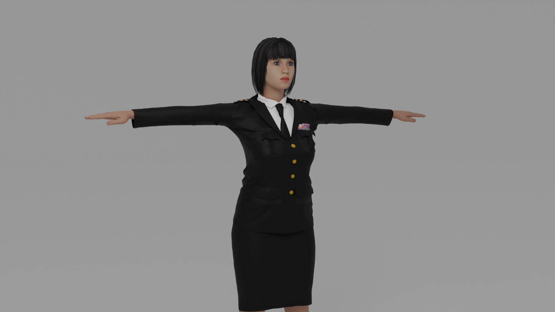 3D General Woman - TurboSquid 2041922