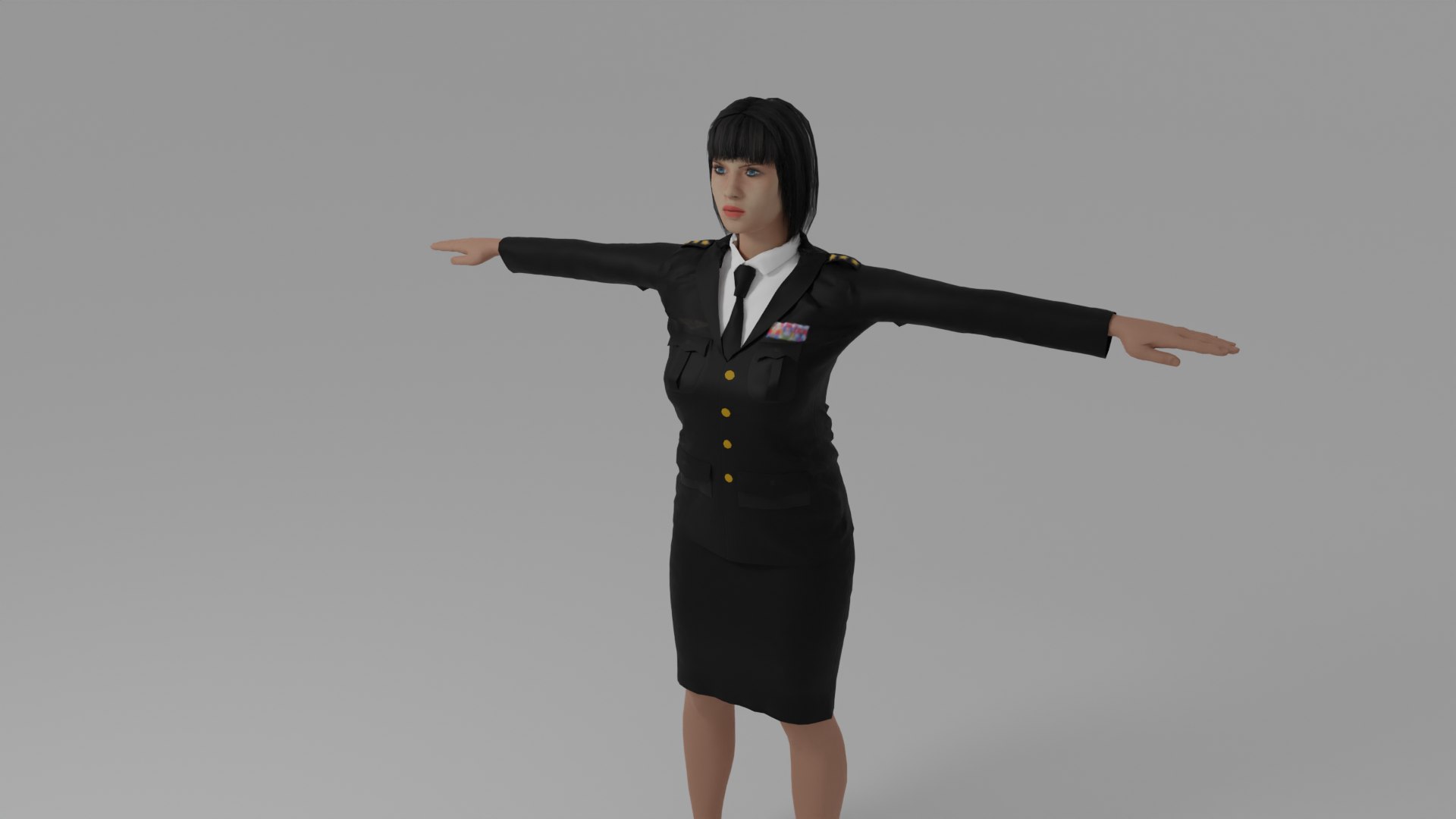3D General Woman - TurboSquid 2041922