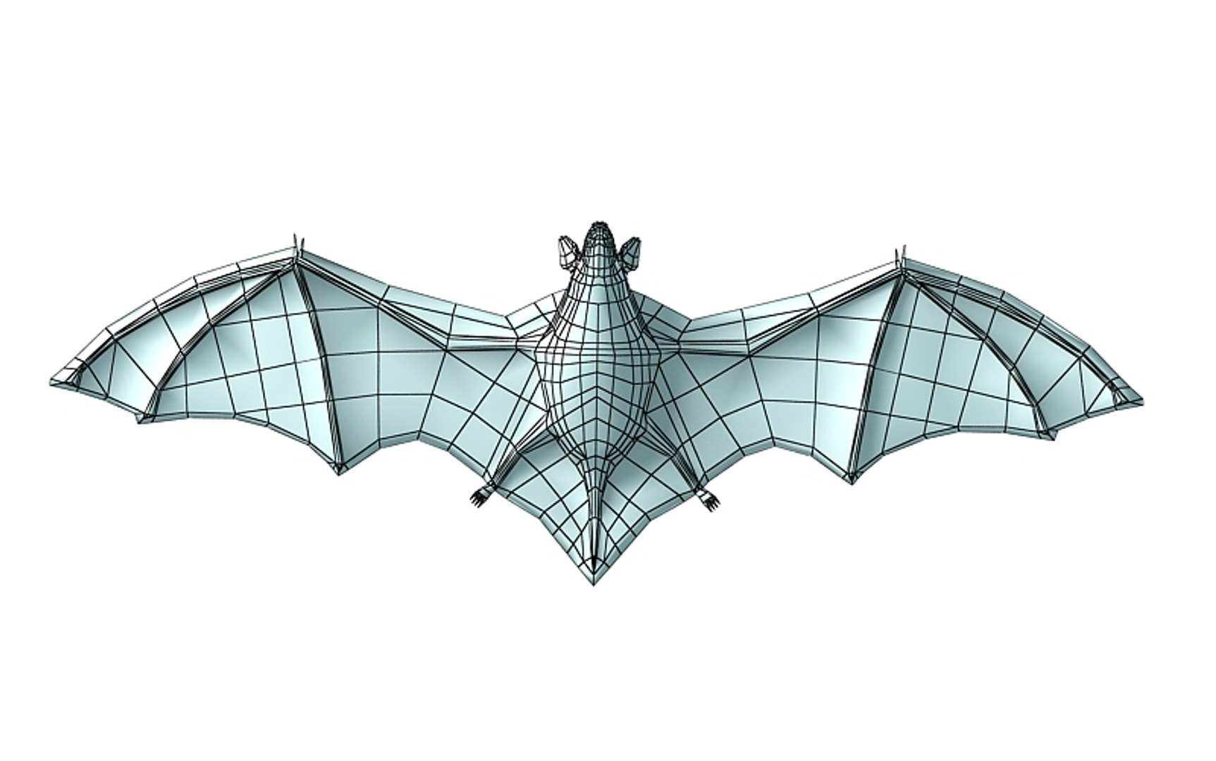 3d Brown Bat Model