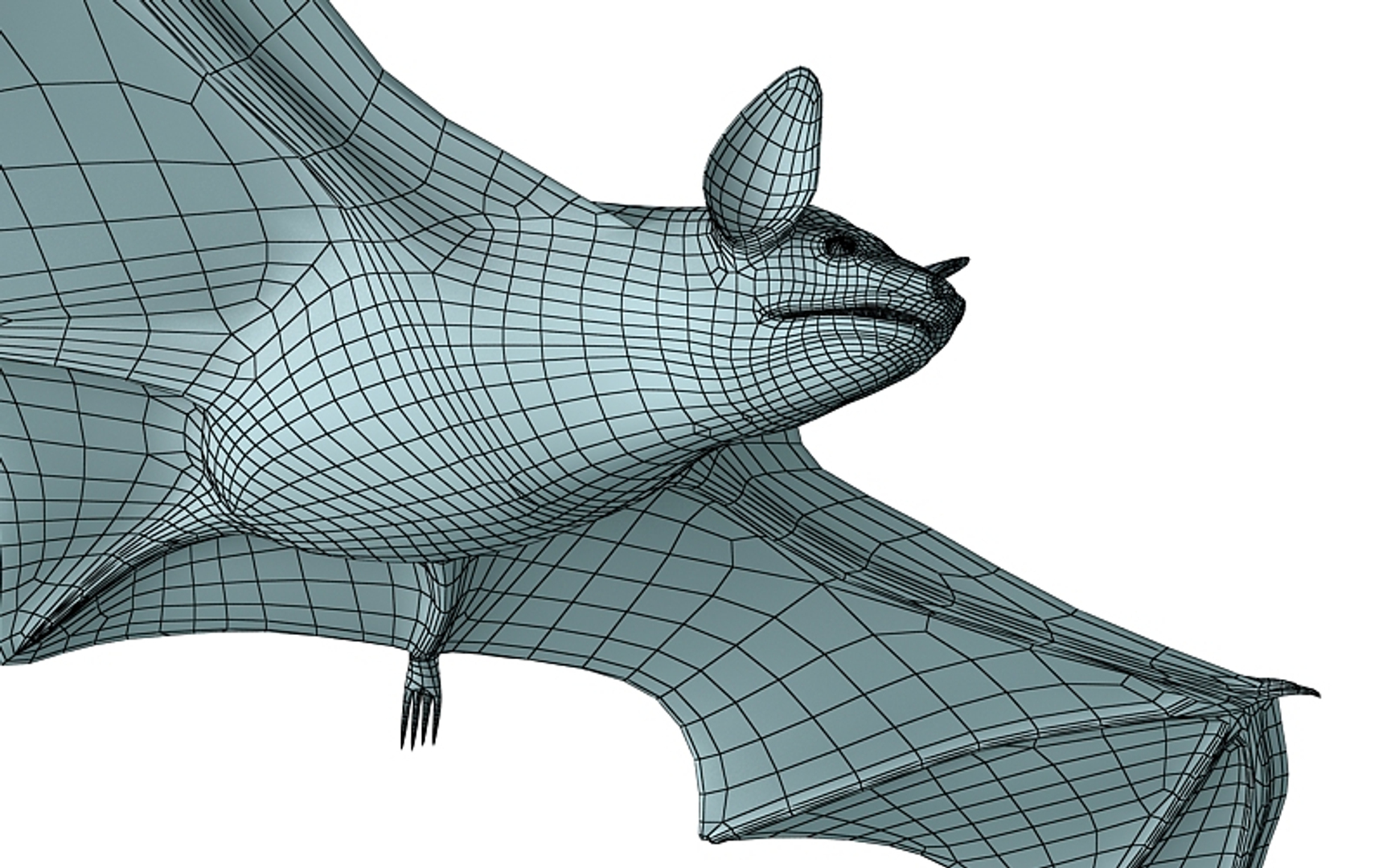 3d brown bat model
