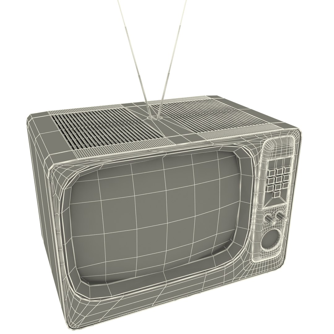 Retro Tv 3d Model