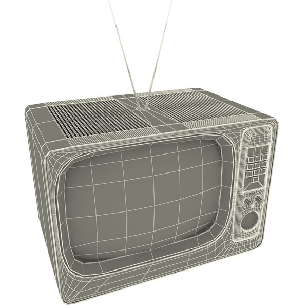 retro tv 3d model