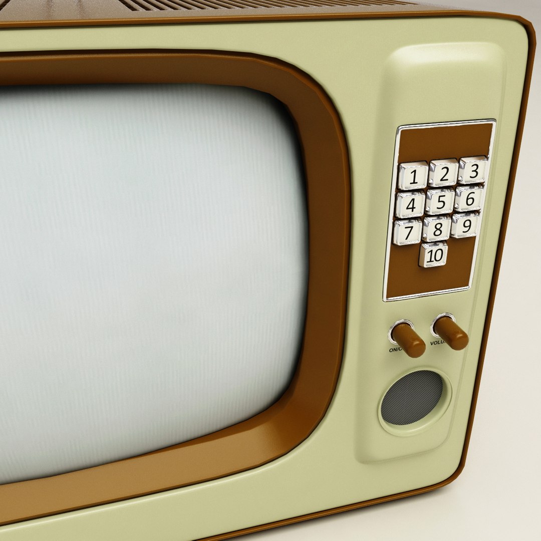 Retro Tv 3d Model